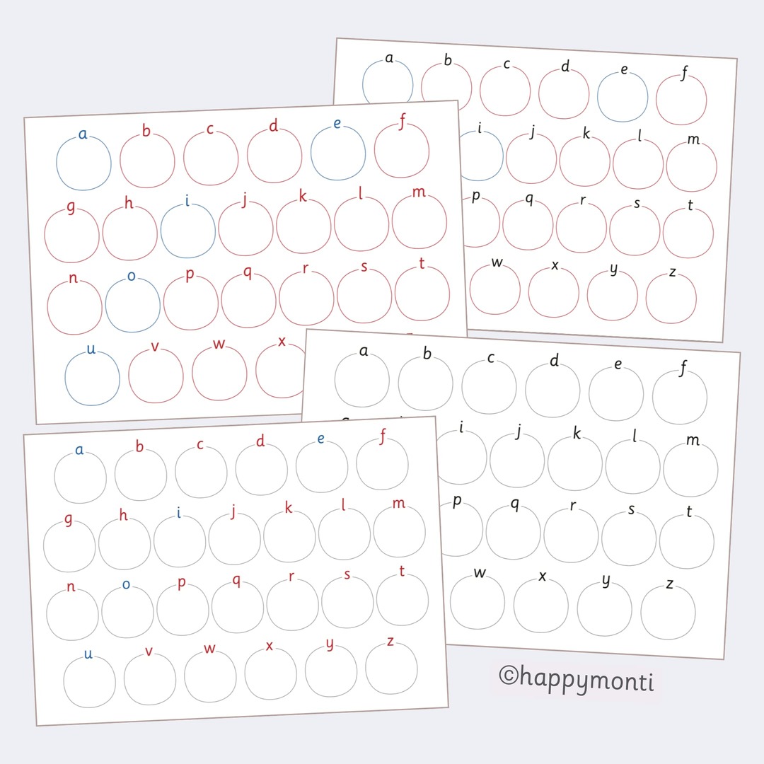 (Print) Alphabet Mats | Happy Monti
