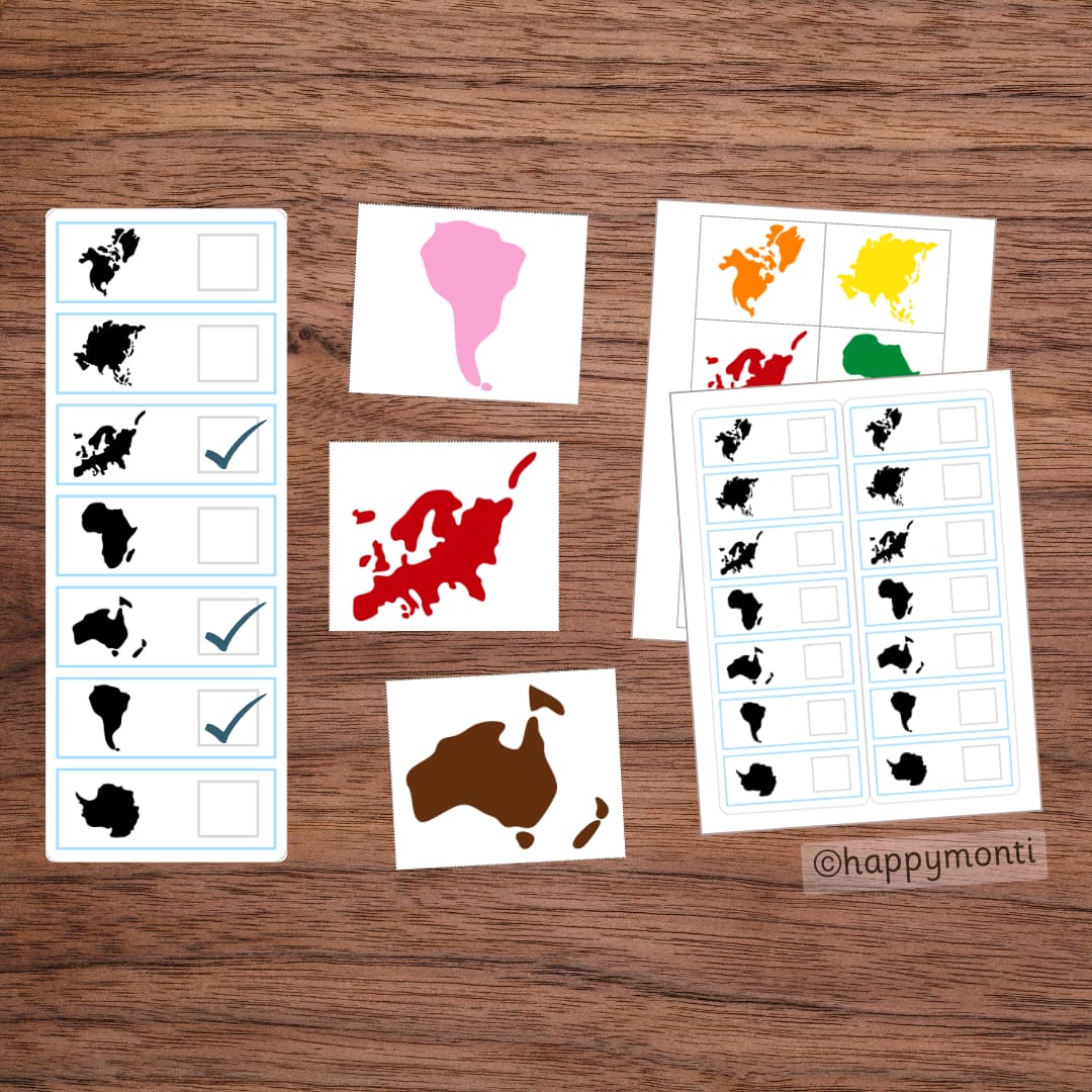 Continent Scavenger Hunt | Happy Monti