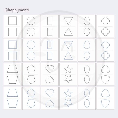 Metal Inset Shape Pin Punching Pages | Happy Monti