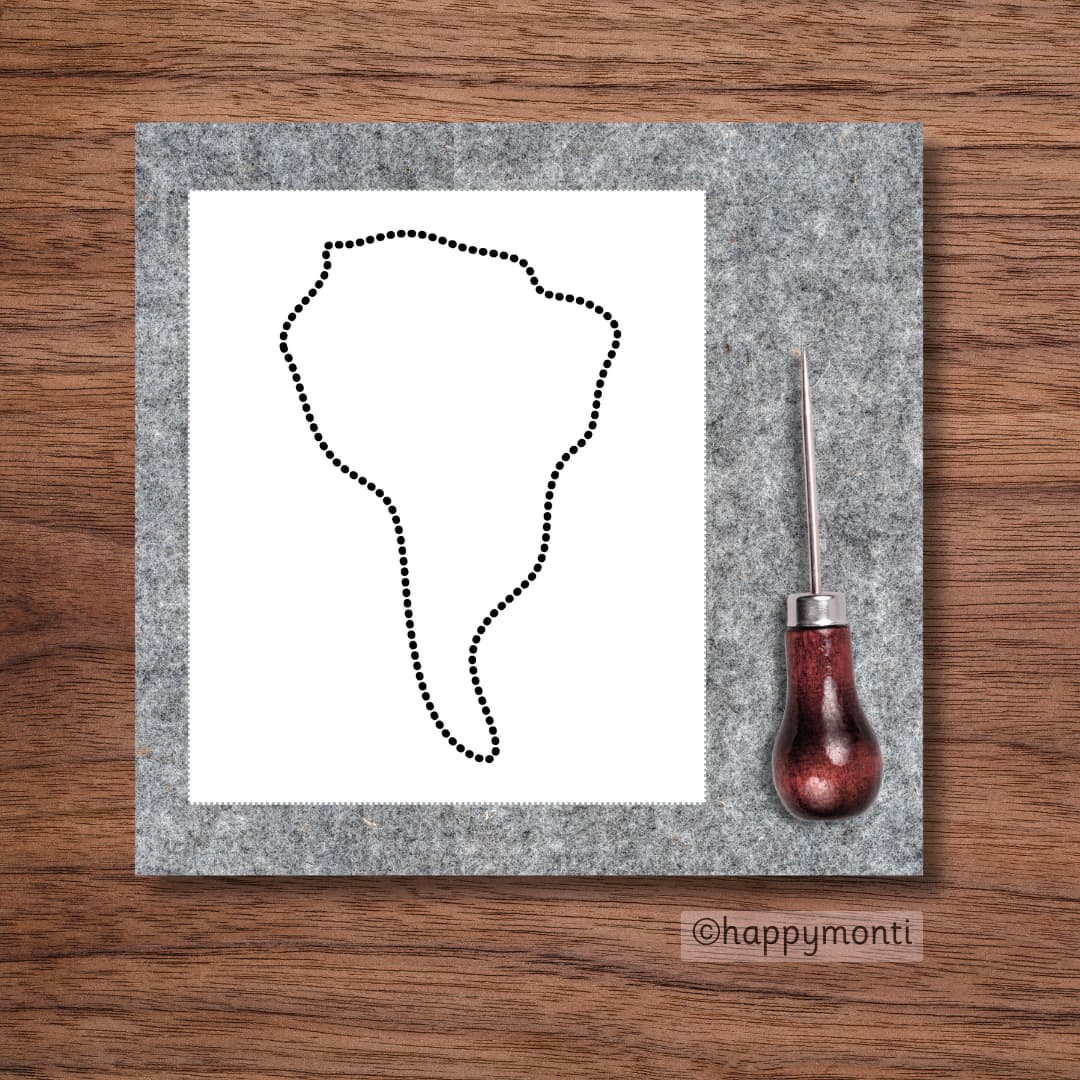 Continent Pin Punching Pages | Happy Monti