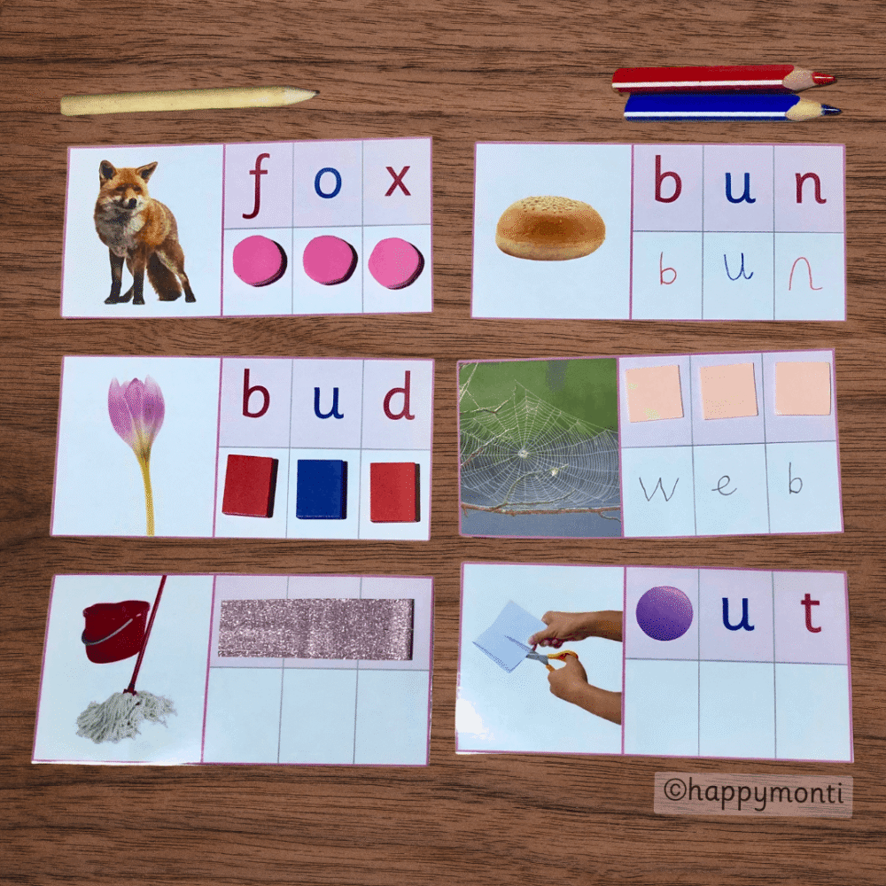 Boxed Word Cards (Pink Series) | Happy Monti